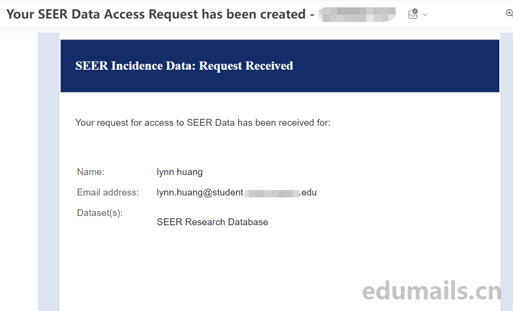 seer临床数据库账号申请注册图文指导教程